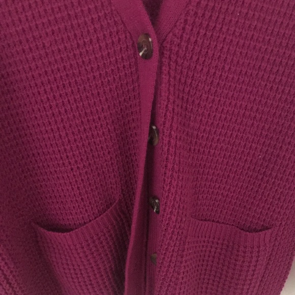 Sweaters | Fuchsia Knit Cardigan | Poshmark
